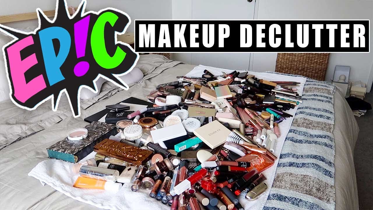 EPIC Decluttering My Entire Makeup Collection | Serein Wu - YouTube