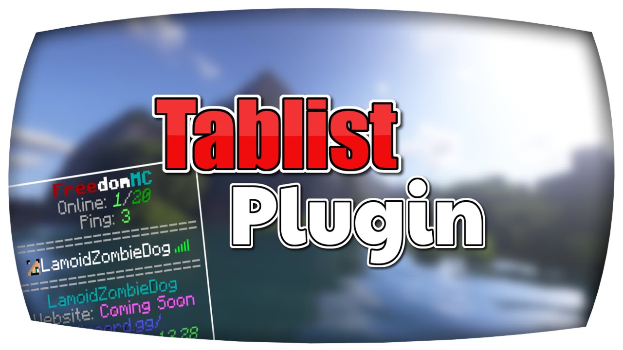 Das beste kostenlose TabList-Plugin [1.8 - 1.17] - YouTube