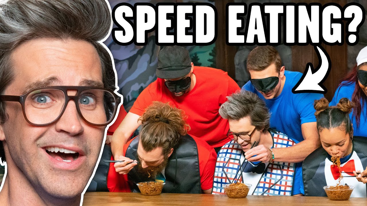 Blind Speed Eating Challenge - YouTube