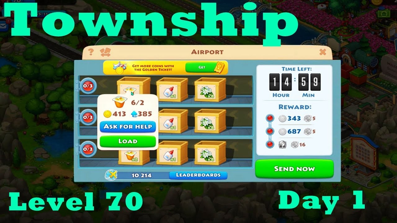 Township Level up 70 Day 1 Walkthrough Routine| new goods buildings ...
