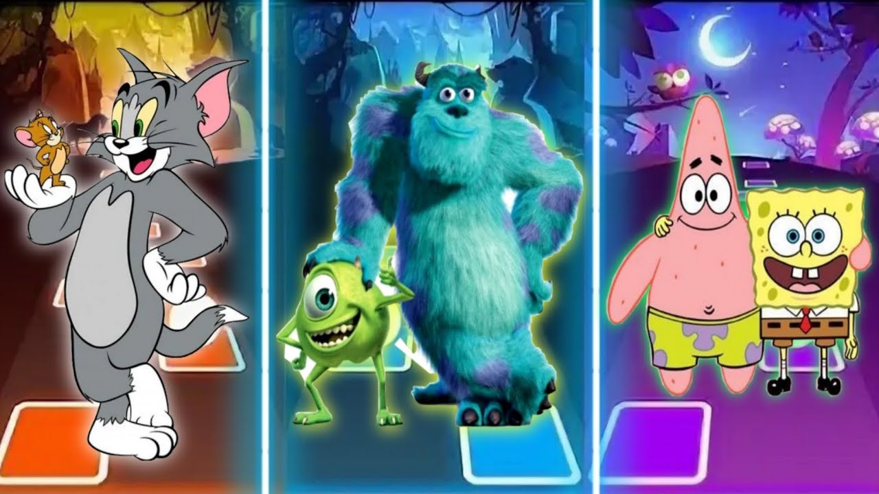 Tiles hop: Tom and Jerry & Monsters University & The SpongeBob ...