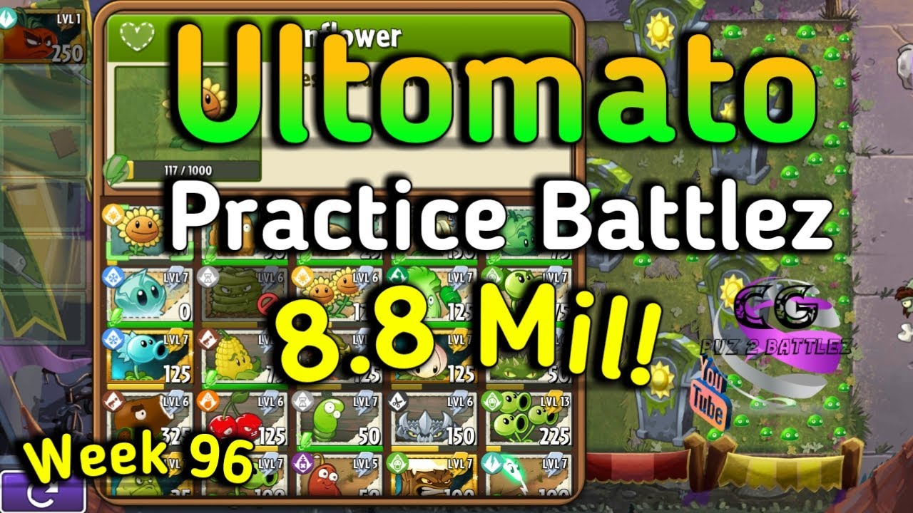 Ultomato Battlez 8,8 Mil! Plant's Vs. Zombies 2 Battlez - YouTube