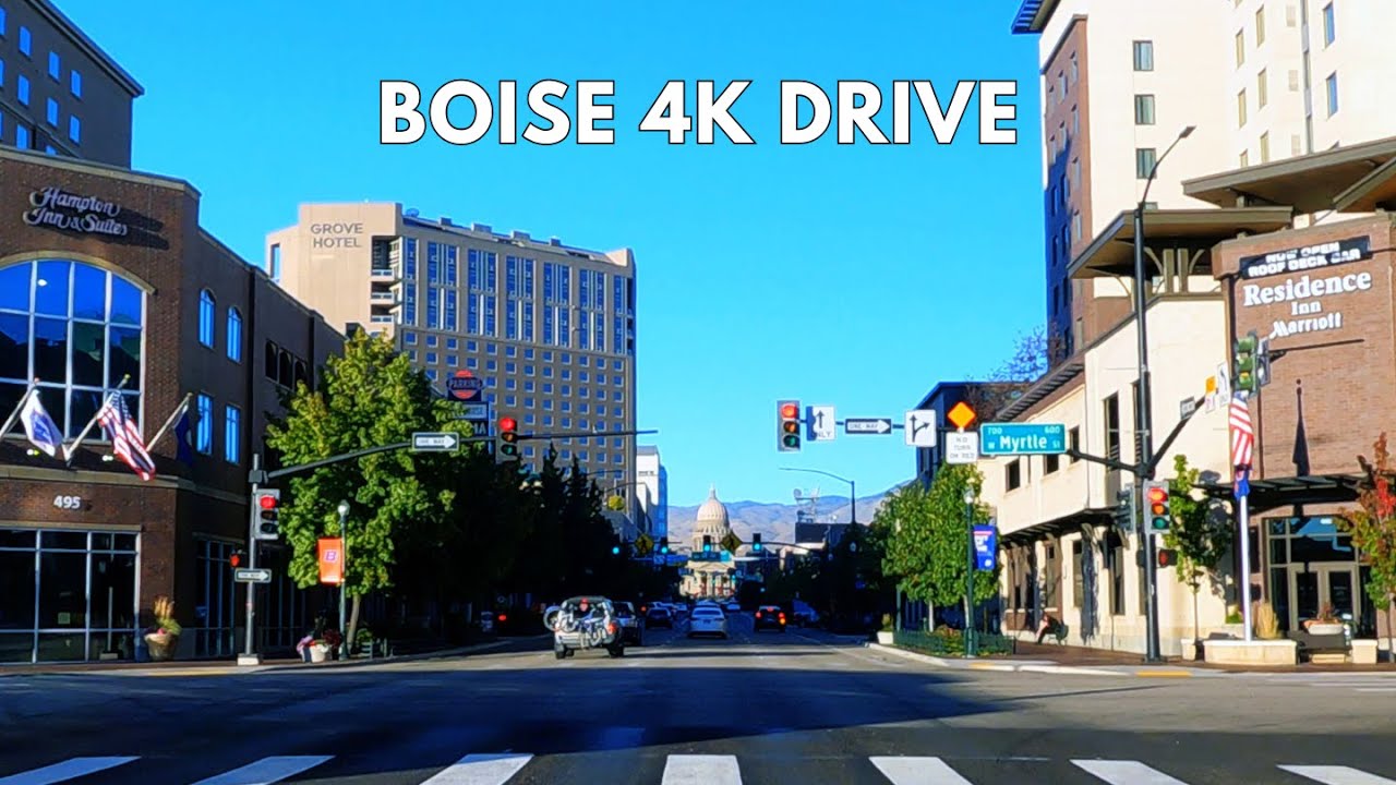 Boise Idaho 4K Driving Tour | Capitol Boulevard to Camel's Back Park ...