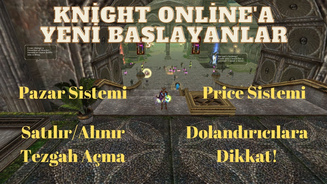 Knight Online'a Yeni Başlayanlar Bölüm #14 Pazar Sistemi | Price - YouTube