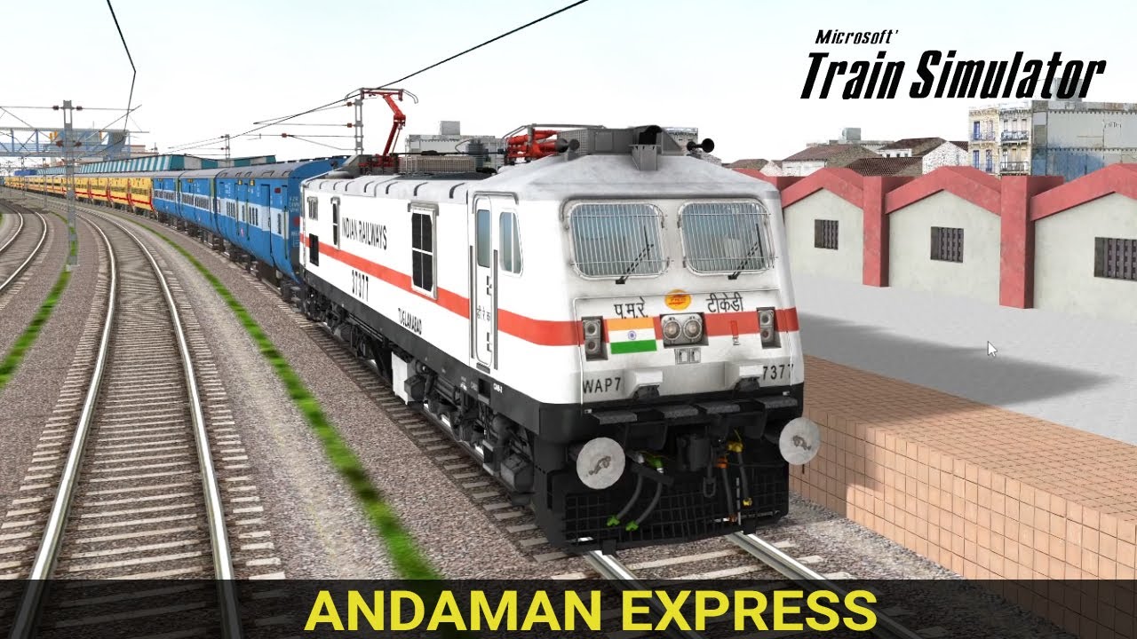 16031 Andaman Express | Train Simulator | MSTS Gameplay | Arriving ...