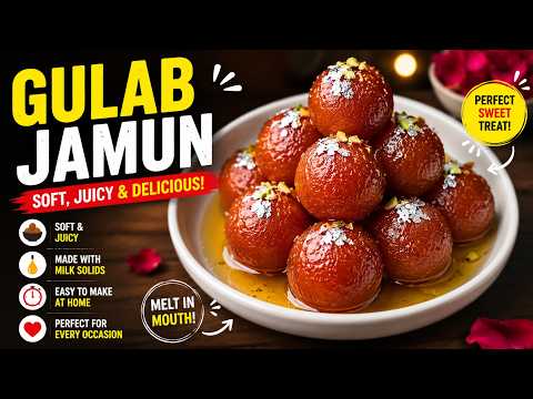 Gulab Jamun Recipe | Soft & Juicy Gulab Jamun | Yummy