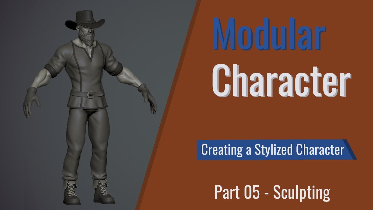 Modular Character - Creating a Stylized Character (Part 05 - Sculpting ...