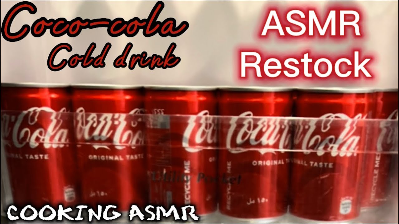 ASMR Coco~Cola Cold drink restock - YouTube
