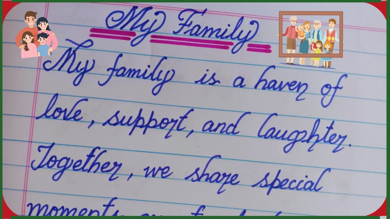 Few Lines Essay on My Family | Essay 5 Lines on My Family | My Family ...