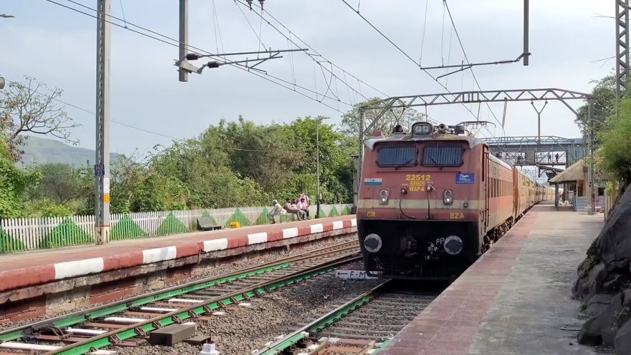 Up Hyderabad Express Makes Superb Tracksound At KAMSHET! - YouTube