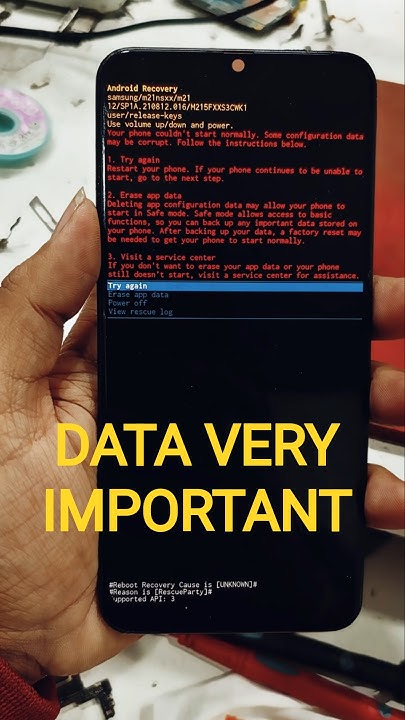 "Samsung M21 received via courier from another state with logo hang & auto recovery mode issue ...