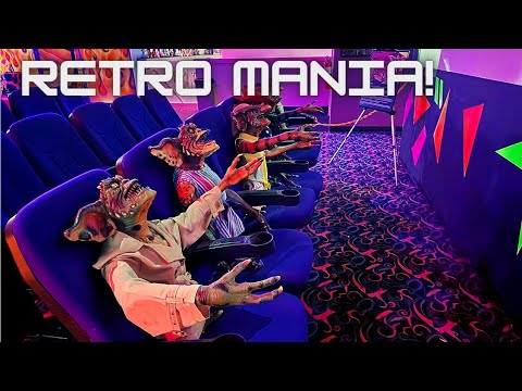 Retro Mania! 80's THEMED Attraction includes a small HAUNT! 😝🤘 - YouTube