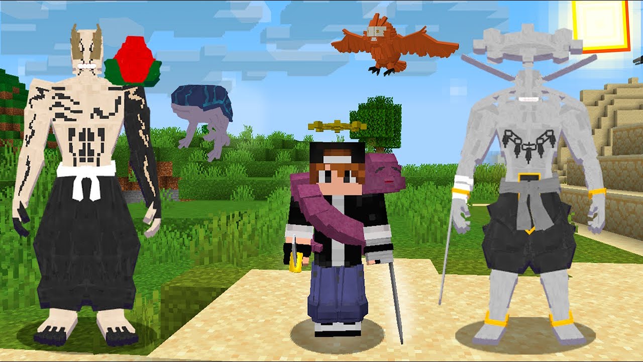 MINHA PRIMEIRA VEZ NO MOD DE JUJUTSU KAISEN NO MINECRAFT - YouTube