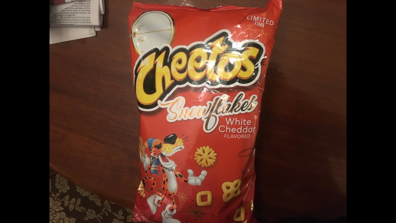 Let's try Cheetos Limited Time Snowflakes White Cheddar - YouTube