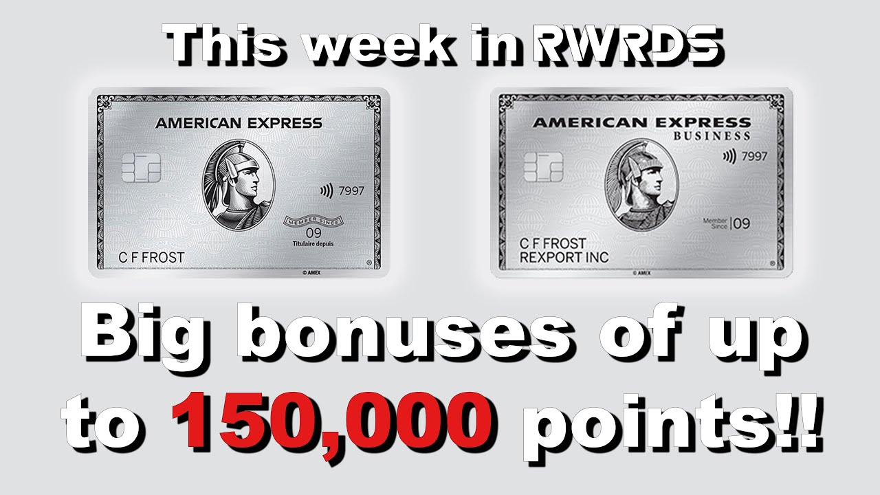 Up to 150,000 points! The biggest bonuses seen on American Express ...