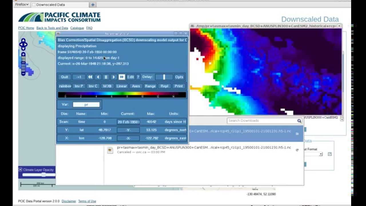 Demo of PCIC's climate coverage data portal (part 2) - YouTube