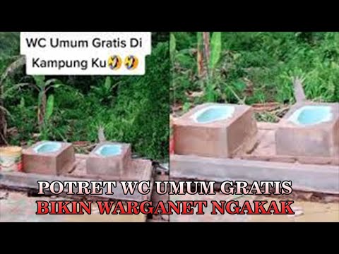 Viral Toilet Umum Gratis Ini Bikin Ngakak, Komentar Warganet Kocak....