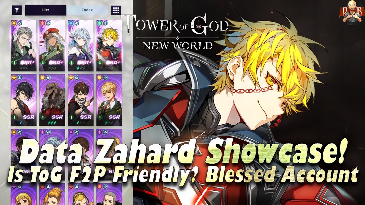 [Tower Of God: New World] - Data Zahard Showcase! Incredible unit that ...
