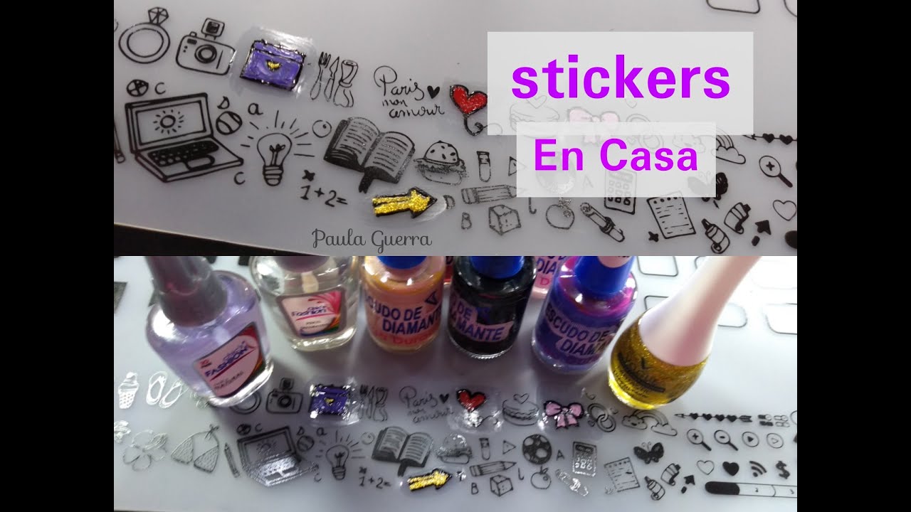STICKERS HECHOS EN CASA | PARA PRINCIPIANTES | - YouTube