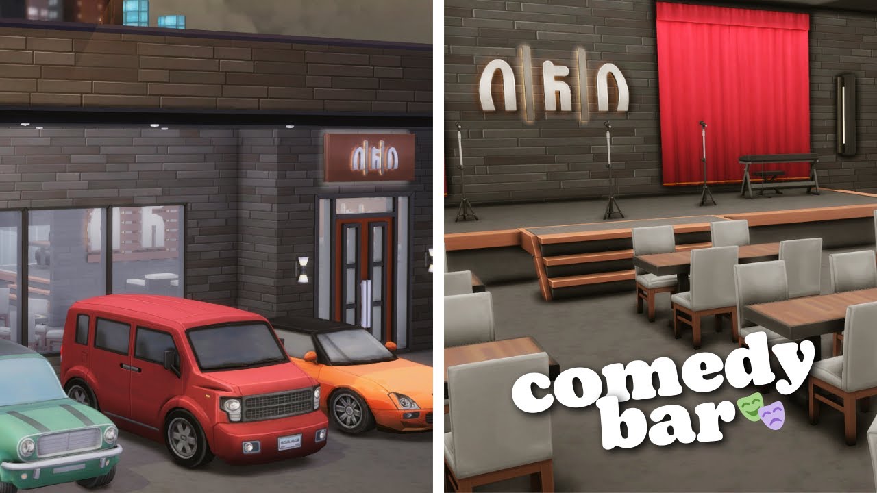 Comedy Bar - The Sims 4 Speed Build (No CC) - YouTube