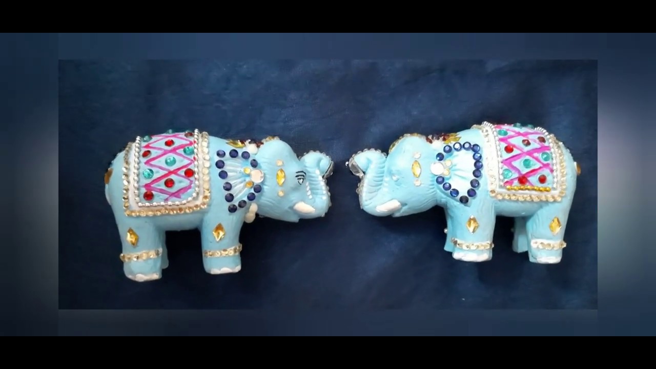 How to decorate a terracotta elephant purchased from local pottery ...