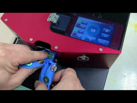 BKS BUKANGS BS-21 Button wrapping and knotting machine - YouTube