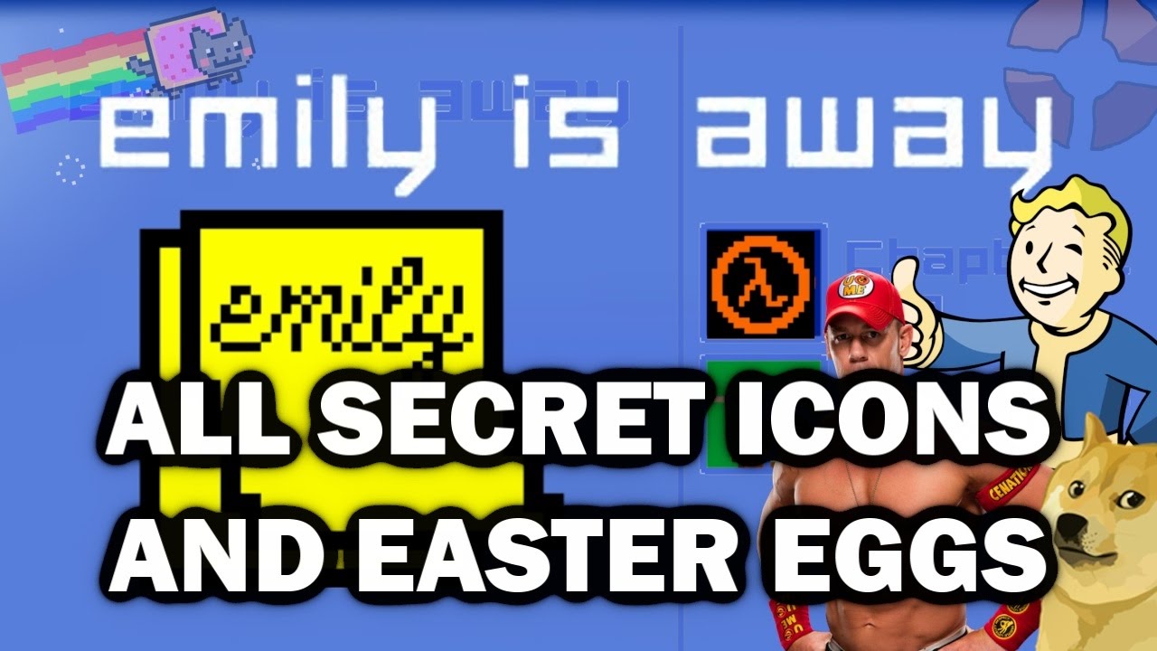 Emily Is Away All Easter Eggs And Secret Icons HD - YouTube