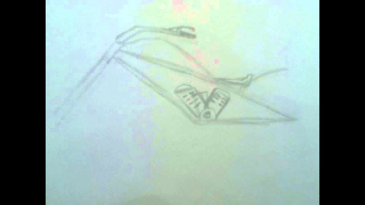 How to draw a motorbike(chopper) - YouTube