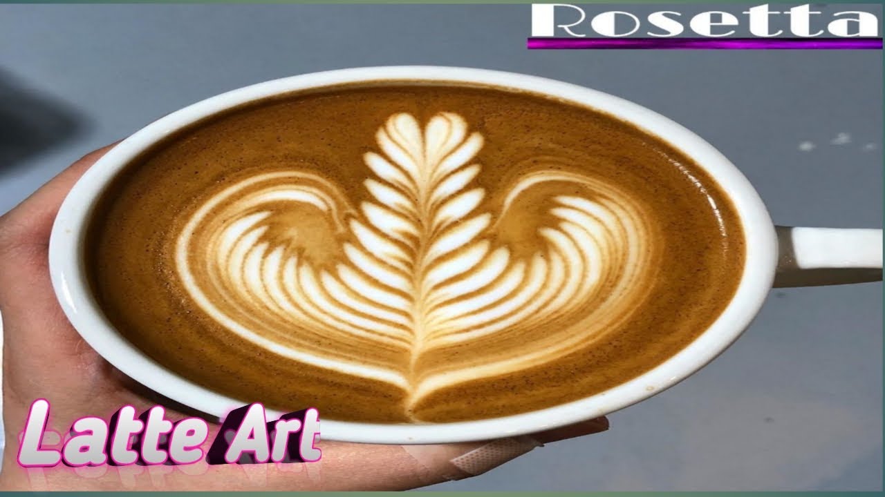 Latte Art tutorial - Best way to make Rosetta in coffee #Starbucks ...