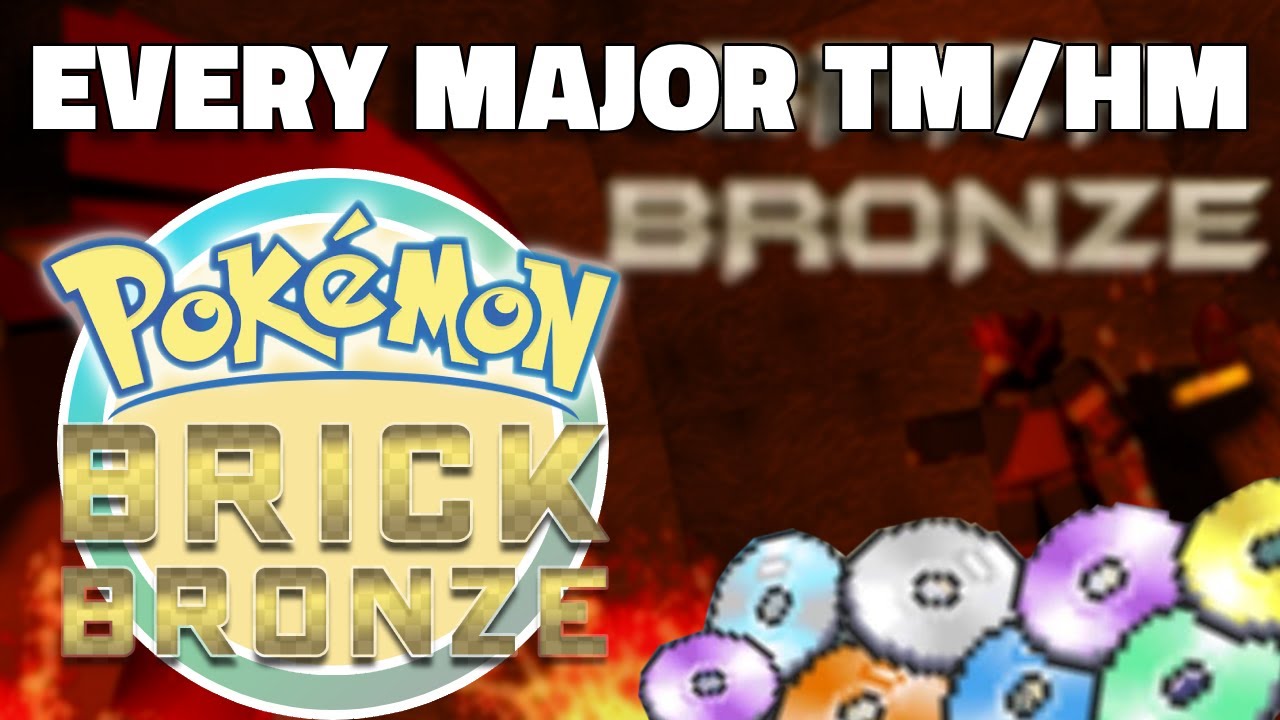 ROBLOX | POKEMON BRICK BRONZE | ALL TMS/HMS!!! - YouTube