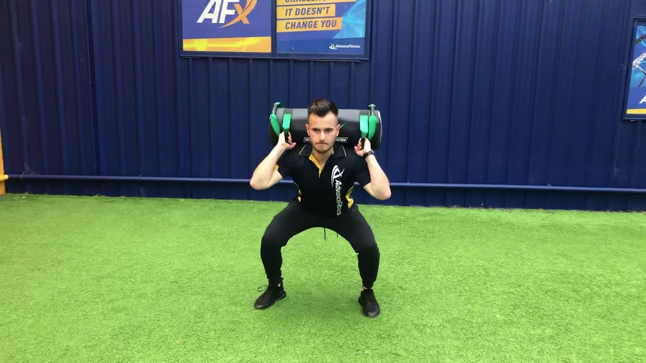 Power Bag Walking Squats - YouTube