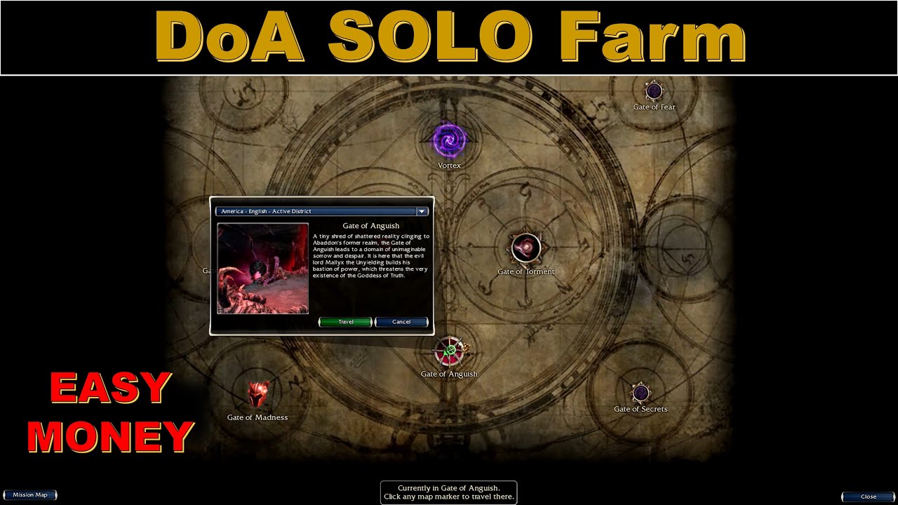 Guild Wars DoA Solo Farm [Money Making Guide] - YouTube