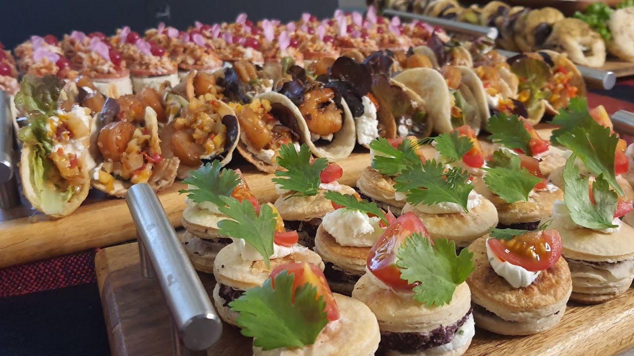 بوفيه راقي للحفلات انواع كنابيه تحفة انواع جديدةللمقبلات @chef_mimi - YouTube