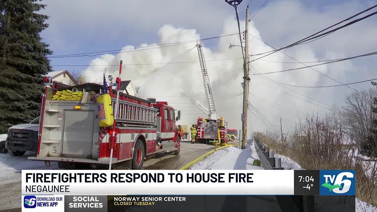 Home a “total loss” after house fire in Negaunee - YouTube