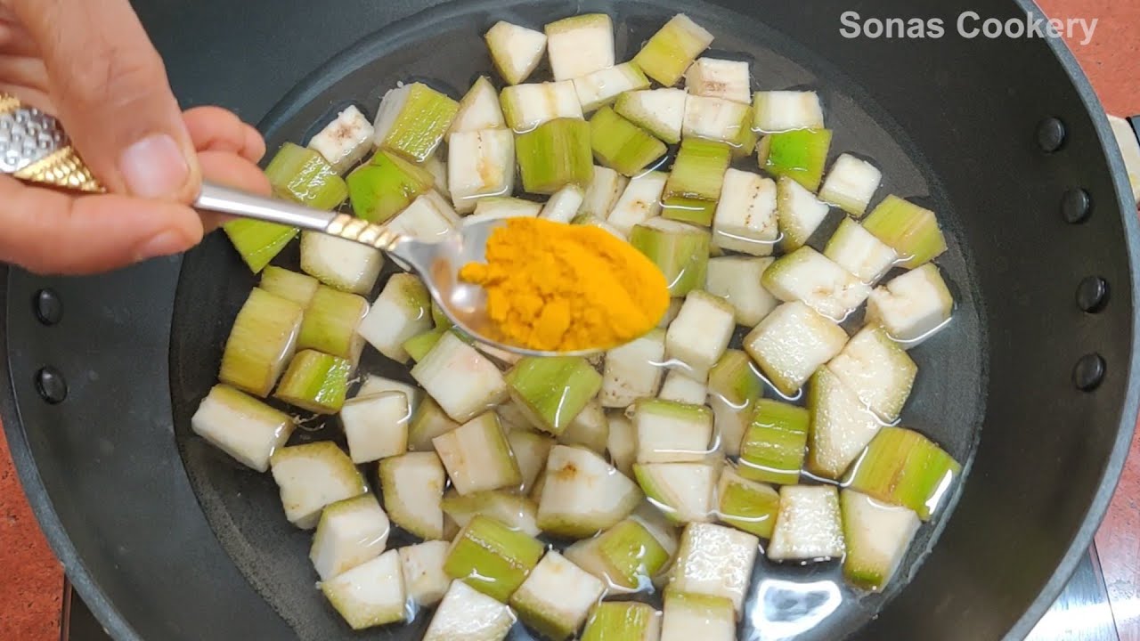 Easy Side Dish Recipe | How To Make Tasty Vazhakkai Poriyal - YouTube