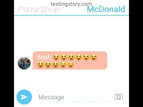texting story pizza shop and mcdonald texting - YouTube