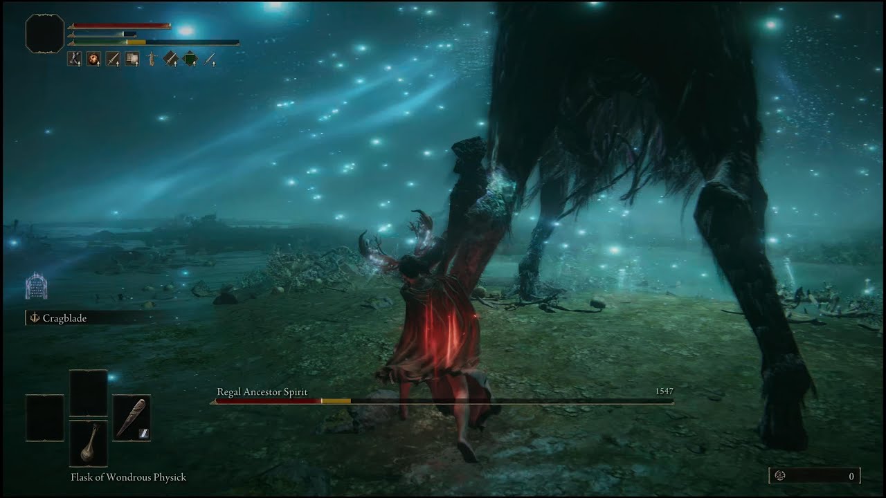 ELDEN RING Regal Ancestor Spirit no Hit (RL1, Wretch) - YouTube