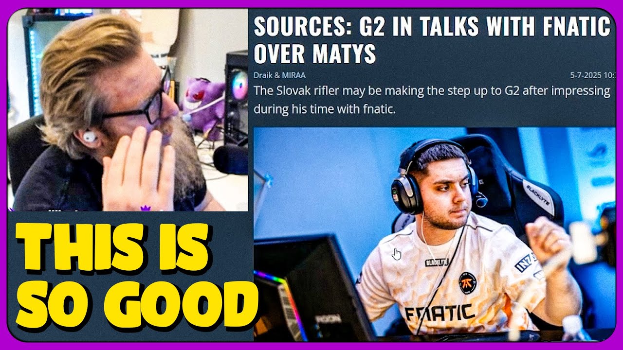 fl0m Reacts to G2 looking to sign MATYS from fnatic - YouTube