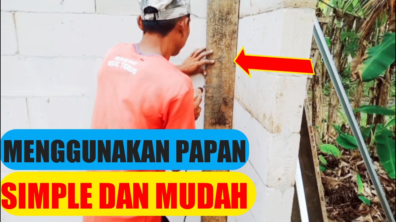 cara membuat bekisting kolom bata hebel,#tukangcilacap #kolompraktis # ...
