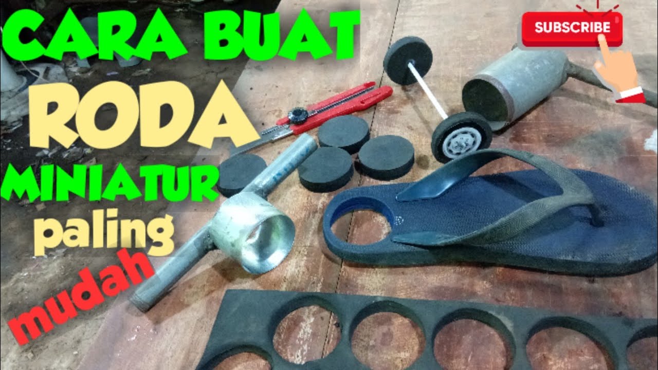 CARA MEMBUAT RODA TRUK OLENG DARI SANDAL#CARAMEMBUATRODADARISANDAL ...