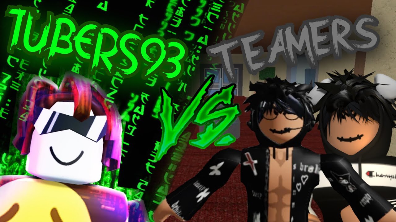 ROBLOX TUBERS93 DESTROYS TEAMERS IN MM2 ! - YouTube
