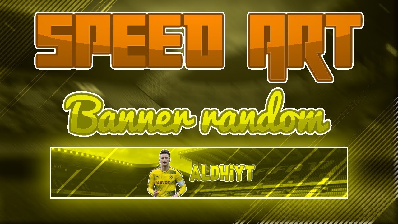 BANNER RANDOM [SPEED ART 14] - YouTube