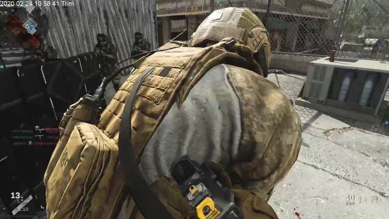 Call of duty modern warfare. infected crash, things get a little hectic ...