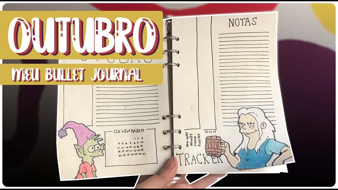 COMO FIZ MEU BUJO DE OUTUBRO | October 2021 Bullet Journal Setup - YouTube