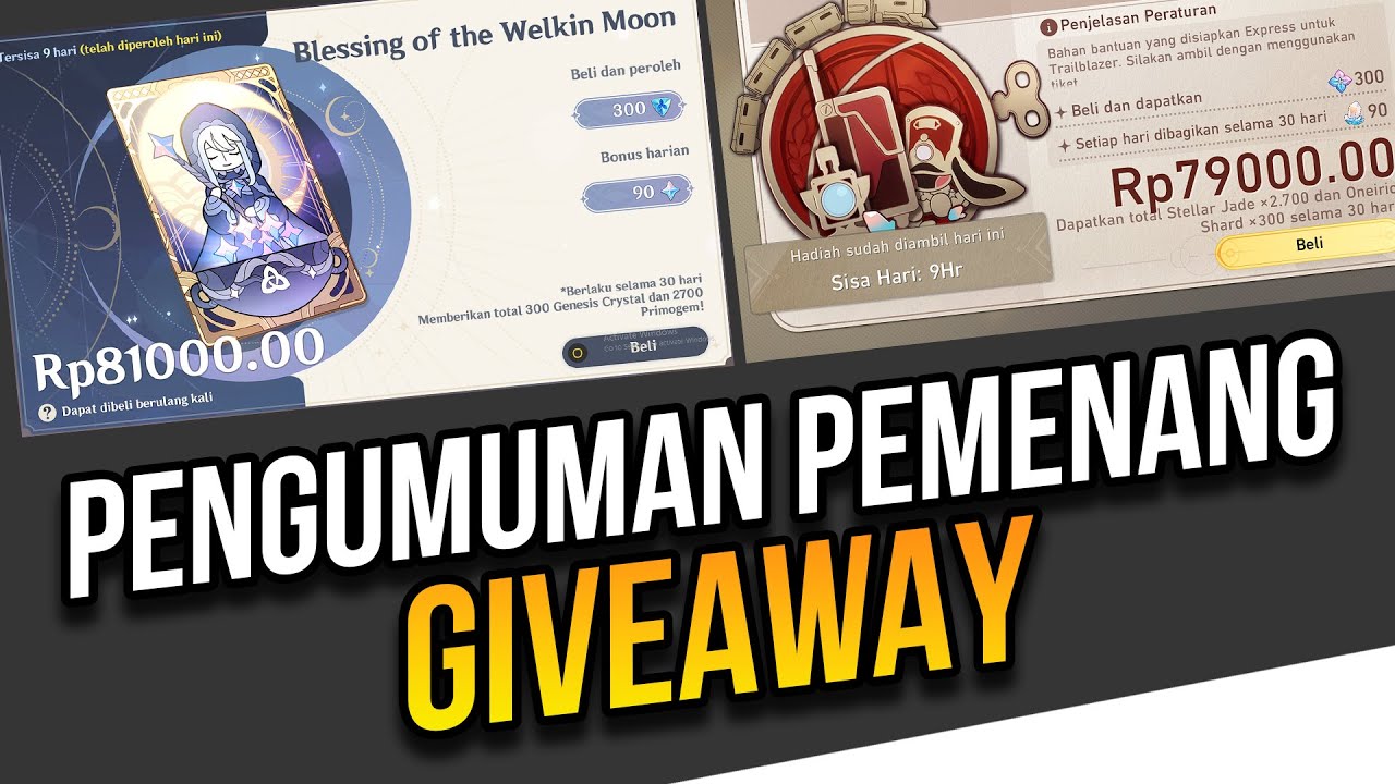 🔴Live - PENGUMUMAN PEMENANG GIVEAWAY - YouTube