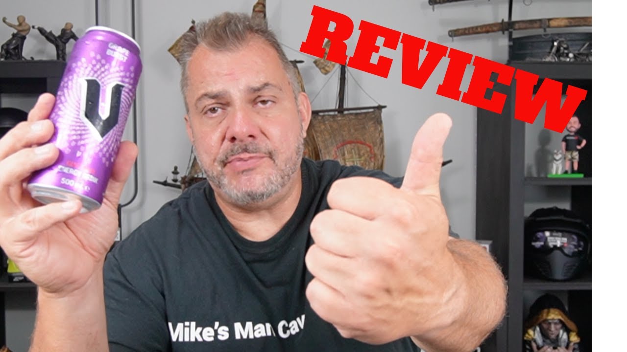 V Grape Burst Energy Drink Review - V Energy Drink Review - YouTube