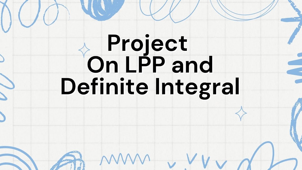 #Class 12 #Mathematics project on LPP and Definite Integral - YouTube