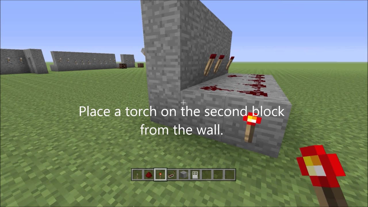 How to make a simple redstone code-lock in minecraft (PS4) - YouTube