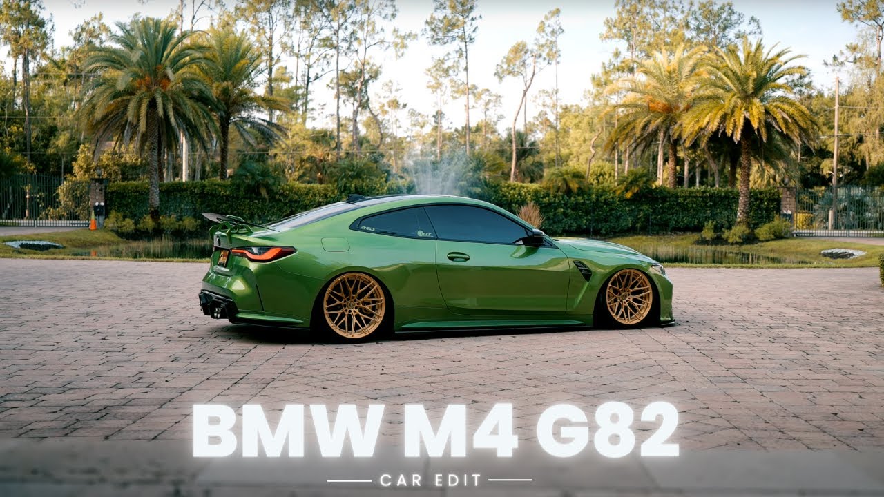 BMW M4 G82 BAGGED JAVA GREEN - YouTube