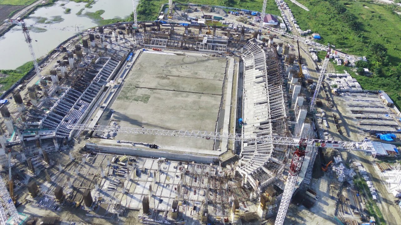 ATAP STADION UTAMA SUMATERA UTARA MULAI DISUSUN | UPDATE SUMATERA UTARA ...